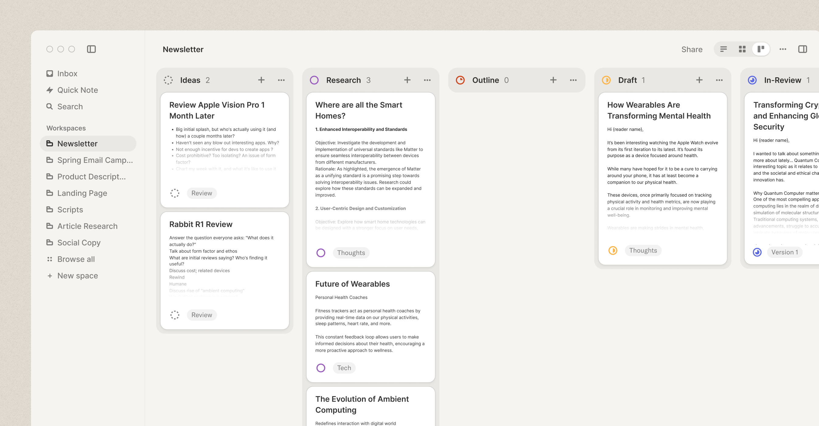 True Ventures - Distraction-Free Creativity With AI Writing Workspace Strut